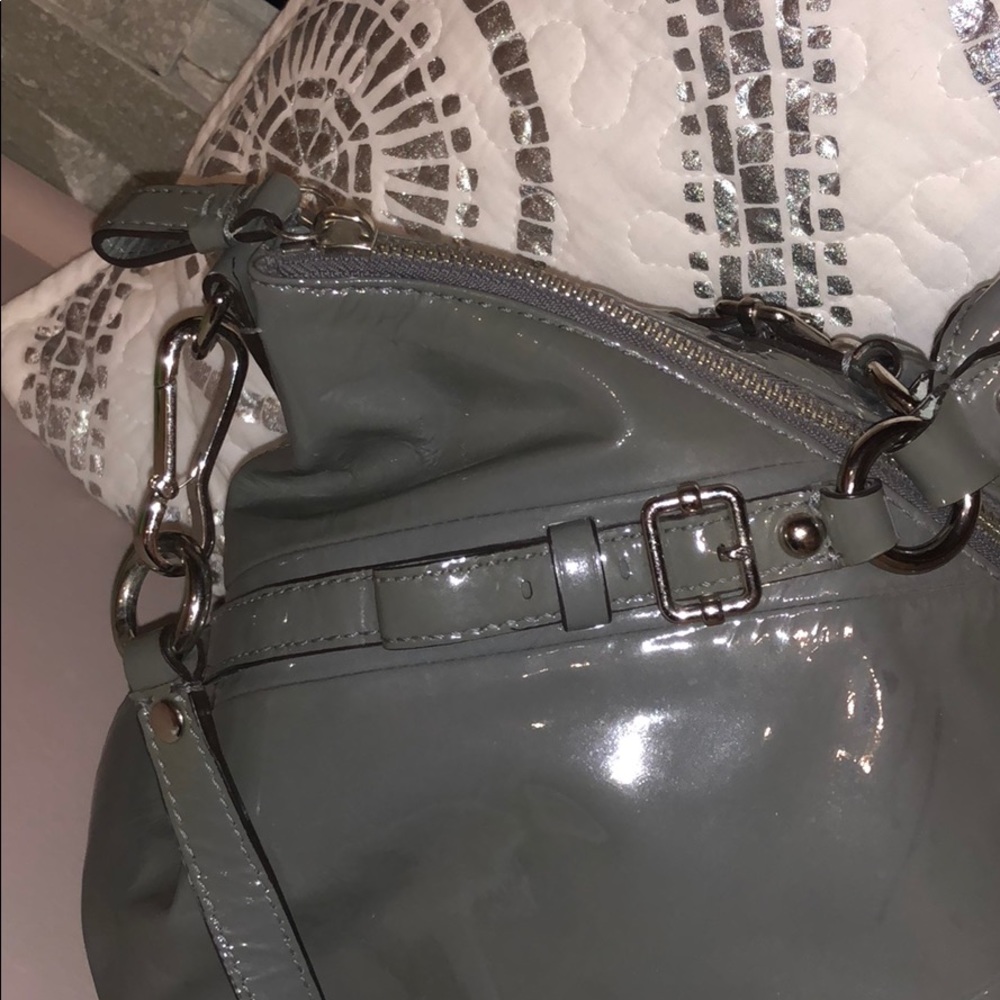 Coach Gray Patent Leather Handbag - Gem